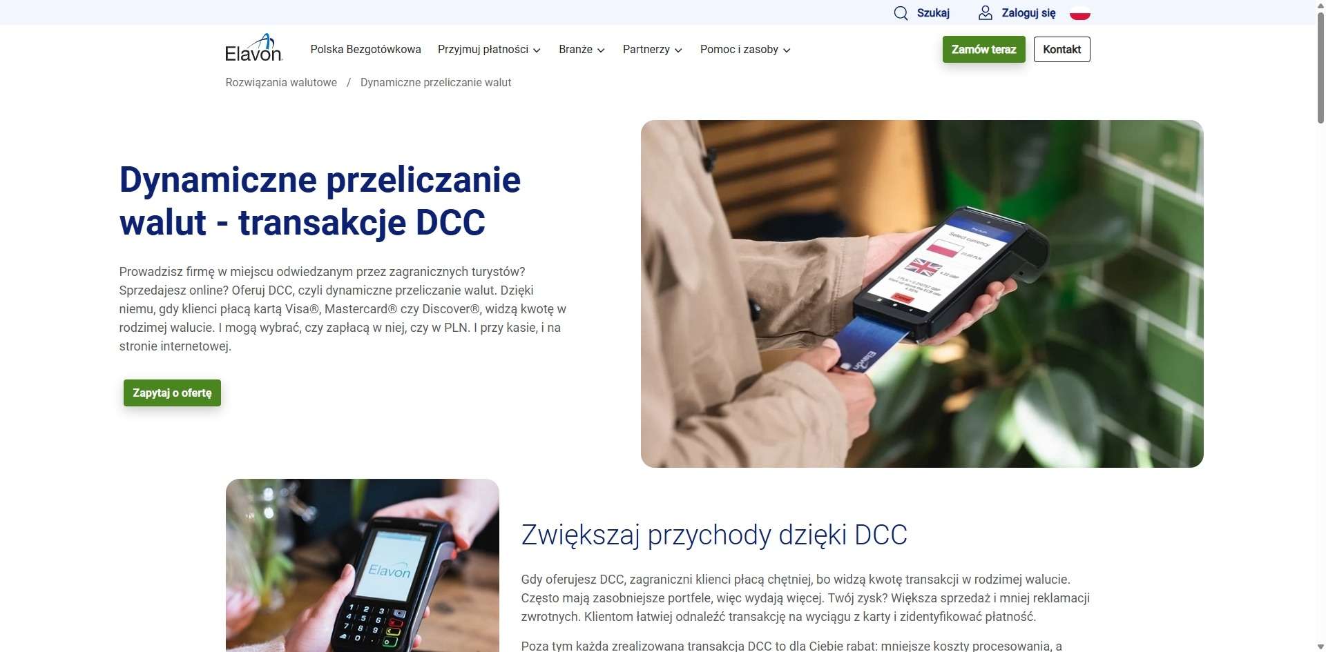 Dynamiczne przeliczanie walut - transakcje DCC - Elavon PL